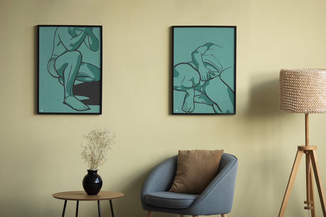 Miro on the Wall - Fine art prints, Gay art, Male body appreciation